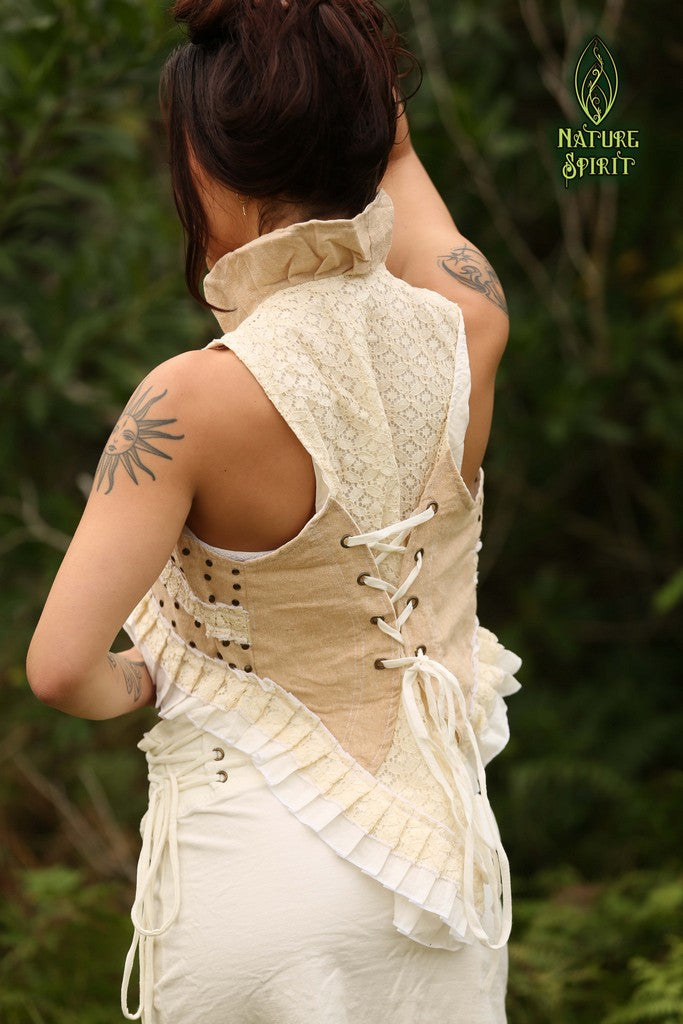 Festival Clothing - Rave Vest - Festival Top - Steampunk Vest – Nature ...